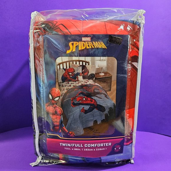 Kohl's | Bedding | New Marvel Spiderman Comforter Twin Full 72 X 86 ...